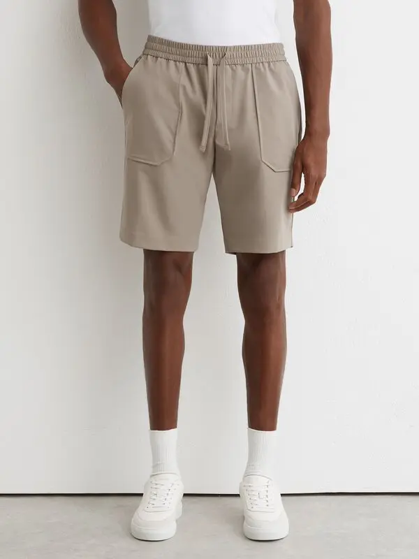 REISS Short Ascend Technical Drawstring Short