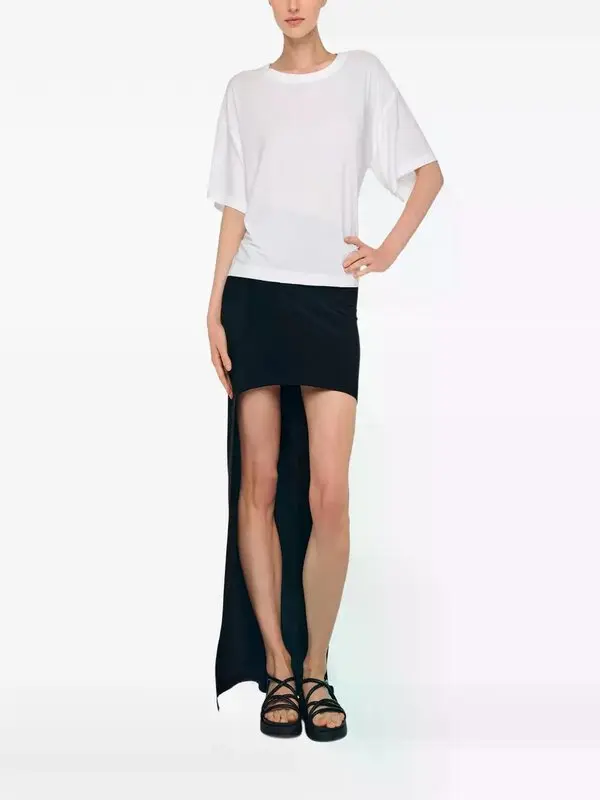Norma Kamali Short Sleeve Boxy T-shirt - White