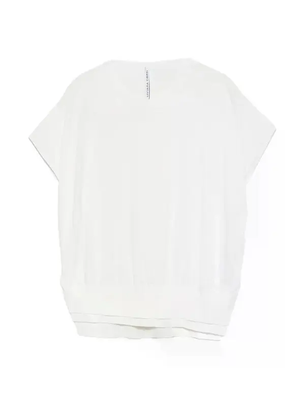 Liviana Conti Knitted Short-sleeve T-shirt - White