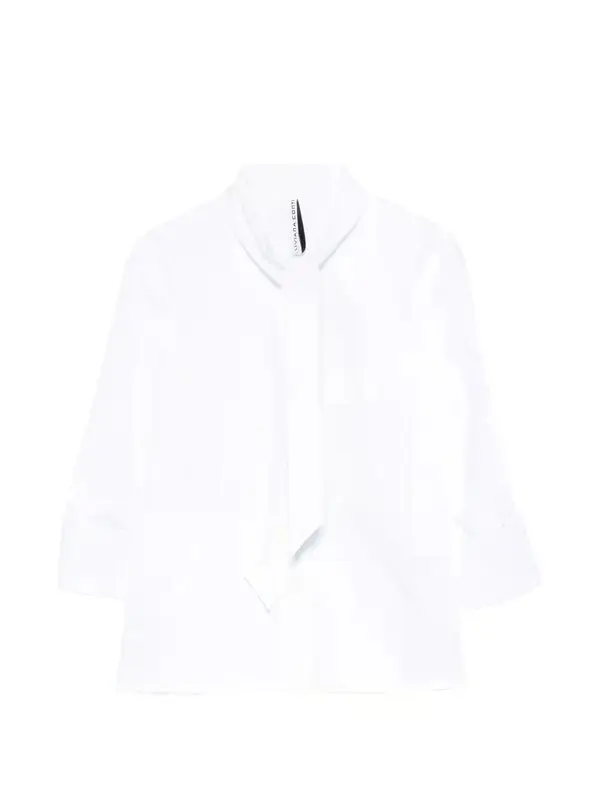 Liviana Conti Tie-neck Shirt - White