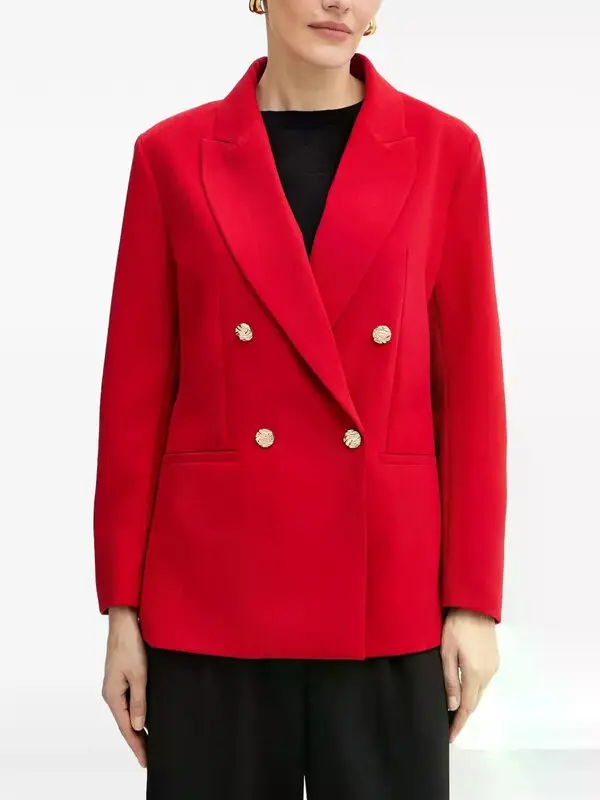 MORGAN Double-breasted Blazer - Red