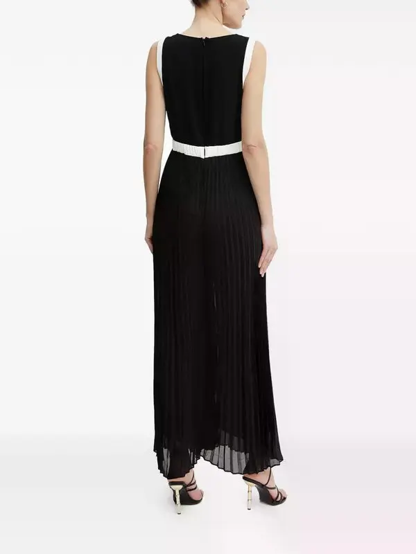 MORGAN V-neck Pleated Jumpsuit