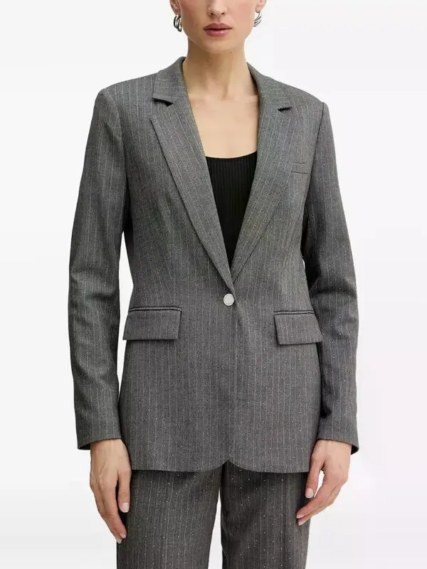 MORGAN Pinstripe Single-breasted Blazer