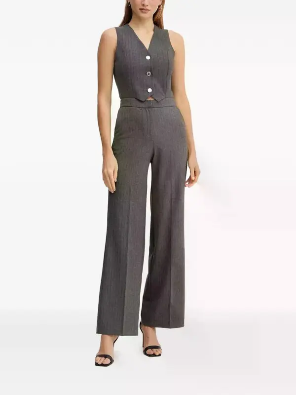 MORGAN Pinstripe Buttoned Jumpsuit