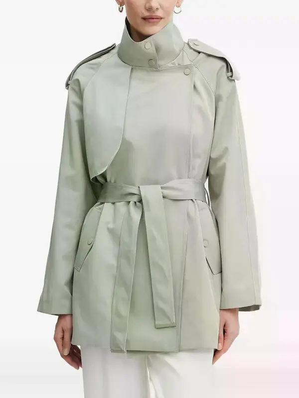 MORGAN Belted High-neck Coat