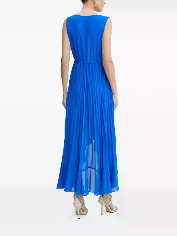 MORGAN Pleated Chain Midi Dress