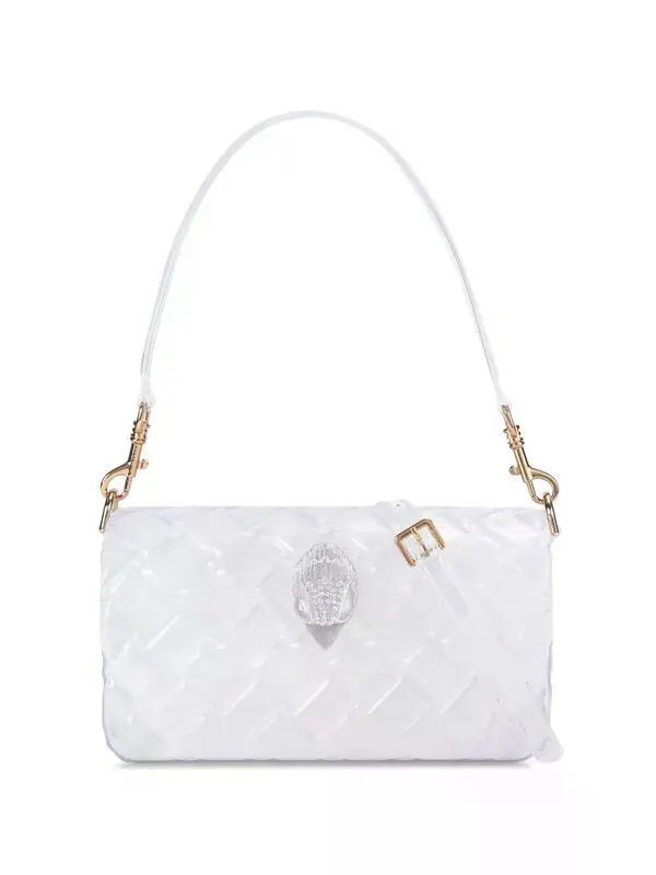 Kurt Geiger Kensington Jelly Quilted Eagle-head-embellished Shoulder Bag - White