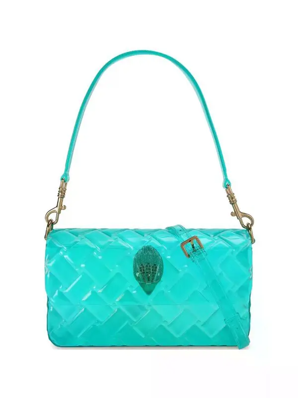Kurt Geiger Kensington Jelly Quilted Eagle-head-embellishment Shoulder Bag - Blue