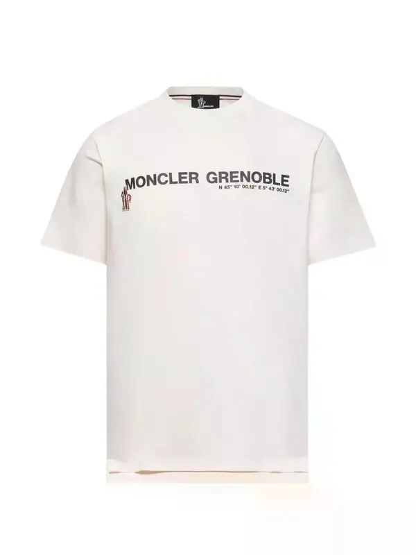 Moncler Print T-shirt - Neutrals
