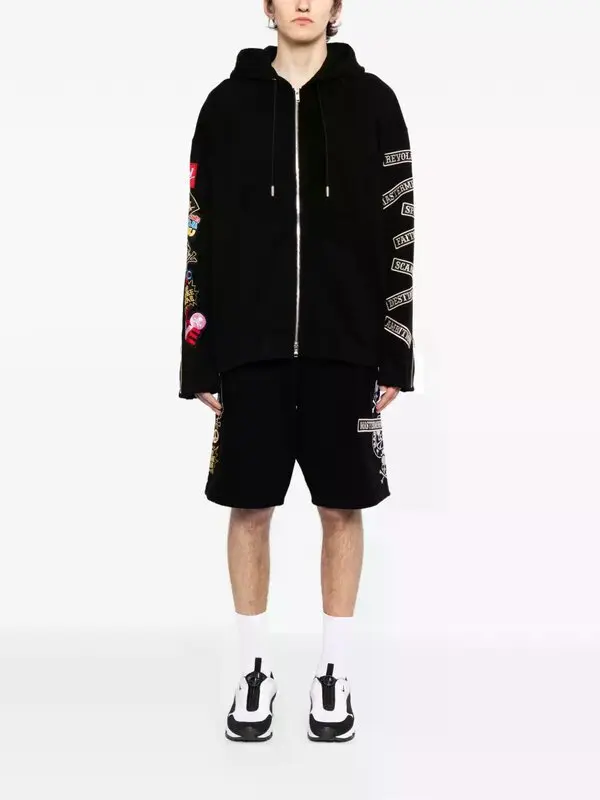 MASTERMIND WORLD Embroidered Patch Drawstring Shorts