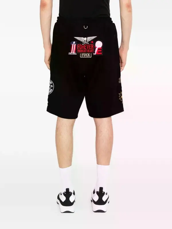 MASTERMIND WORLD Embroidered Patch Drawstring Shorts