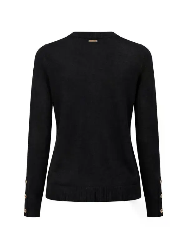 Michael Kors Button-embellished Round Neck Sweater