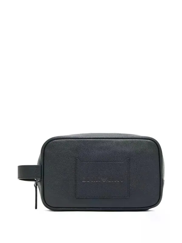 Emporio Armani Leather Wash Bag