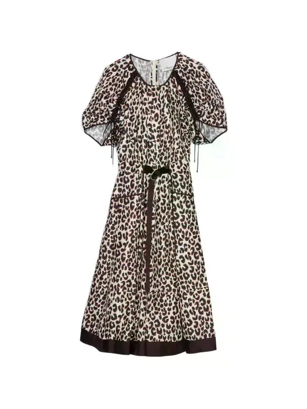 3.1 Phillip Lim Animal-print Belted Dress