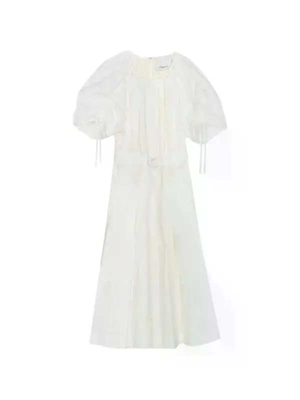 3.1 Phillip Lim Belted Pleated Dress - Neutrals