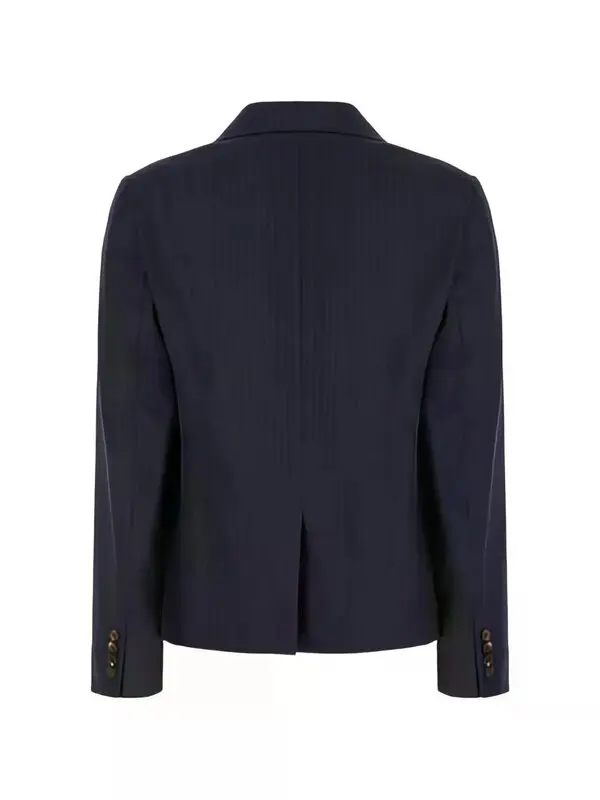 Max Mara Pinstripe Button Jacket