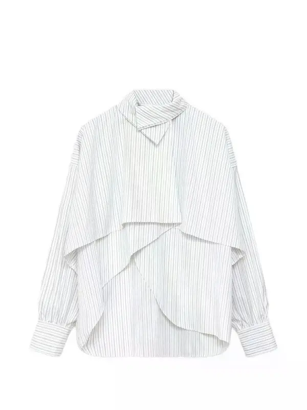 MARGAUX LONNBERG Bird Striped Blouse - White