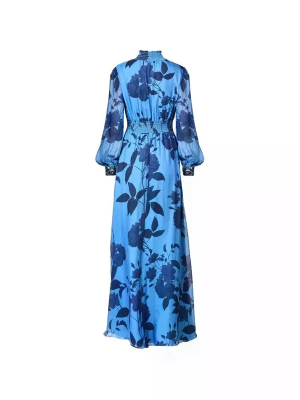 sachin and babi blue floral dress Sachin & Babi Olena Dress - Glacial Blue Blossoms main image 1
