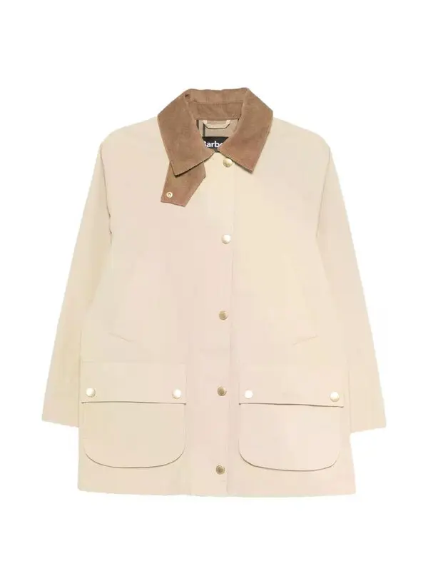 Barbour Glynis Corduroy-collar Coat - Neutrals