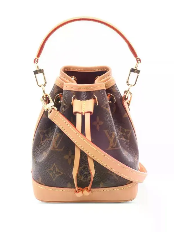 LOUIS VUITTON 2010-2026 Monogram Nano Noe Bucket Bag - Brown