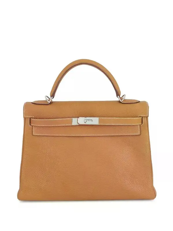 Hermès 2007 Togo Kelly Ii Retourne 32 Satchel - Brown