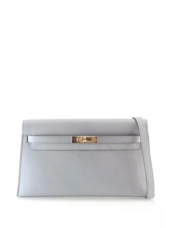 Hermès 2025 Epsom Kelly Elan Crossbody Bag - Grey