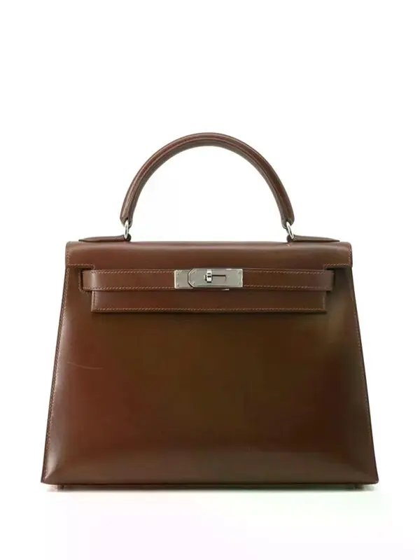 Hermès 2000 Box Calf Kelly Sellier 28 Satchel - Brown
