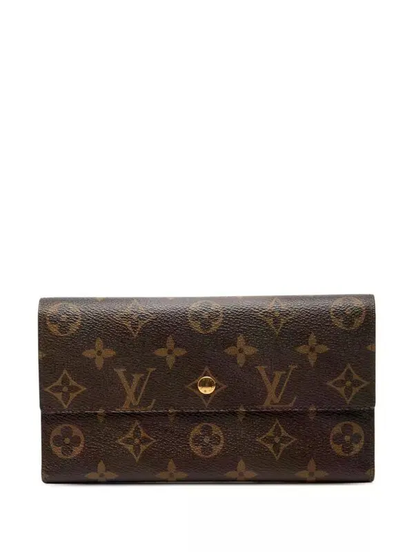 LOUIS VUITTON 2011 Monogram Porte Tresor International Long Wallets - Brown