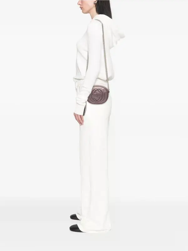 Gucci Mini Calfskin Soho Chain Crossbody Bag - Pink