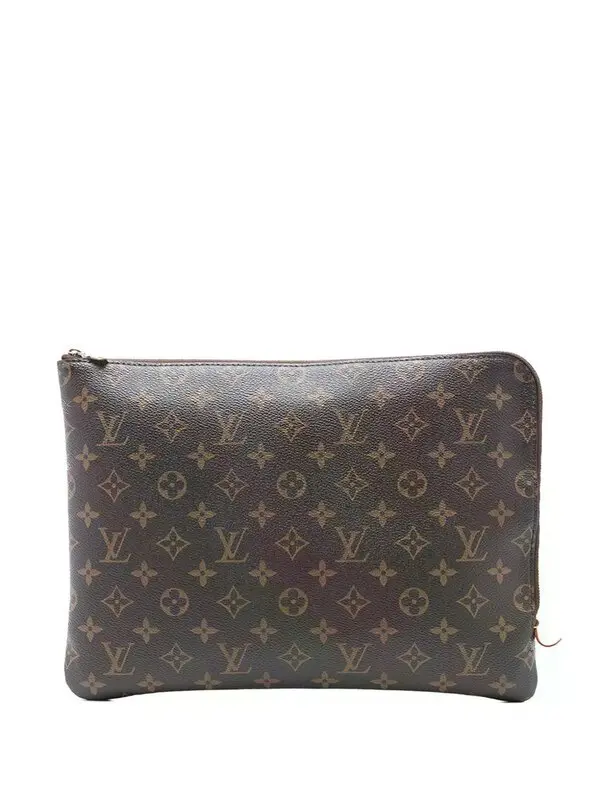 LOUIS VUITTON 2017 Monogram Etui Voyage Mm Clutch Bag - Brown