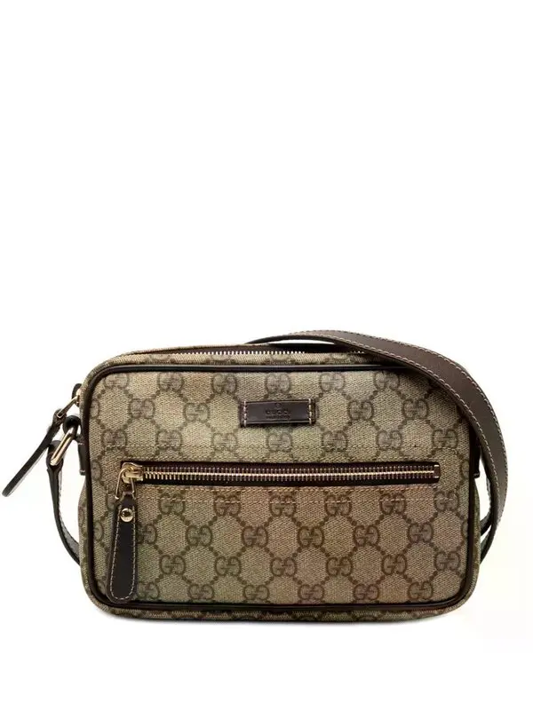 Gucci 2000-2015 Gg Supreme Crossbody Bag - Brown