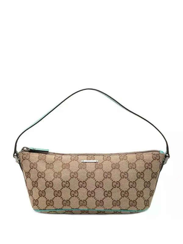 Gucci 2000-2015 Gg Canvas Boat Shoulder Bag - Brown