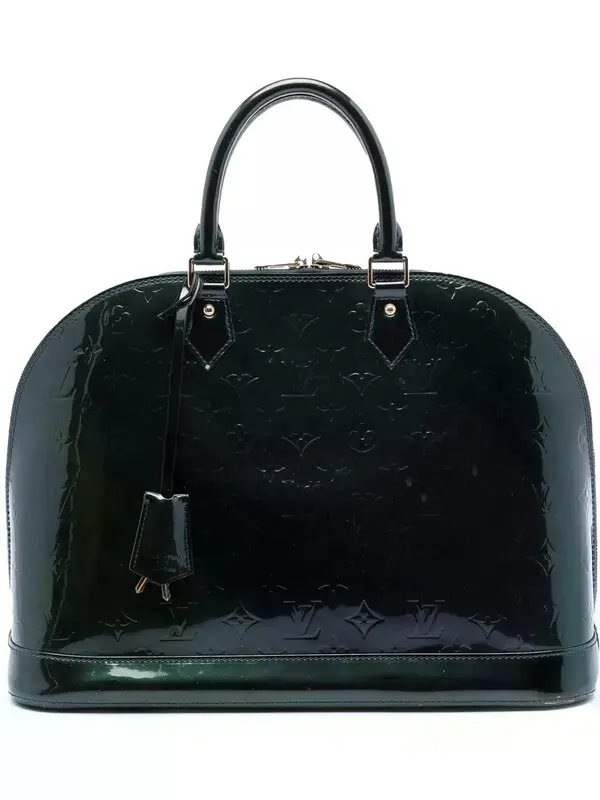 LOUIS VUITTON 2010 Monogram Vernis Alma Gm Handbag - Green