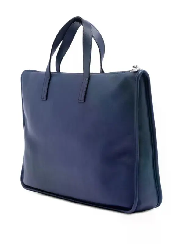 Loewe 2014 Leather Anagram Toledo Briefcase Business Bag - Blue
