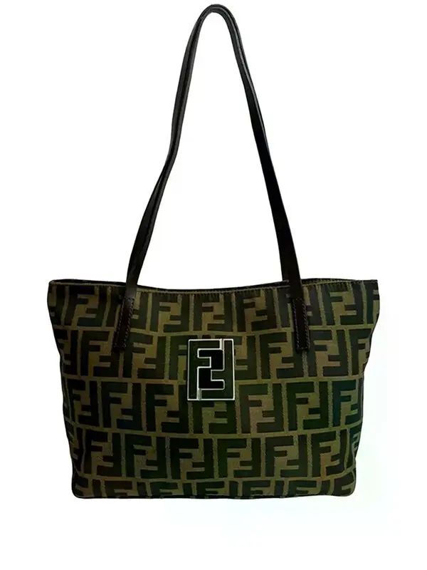 Fendi 2000-2010 Zucca Canvas Tote Bag - Brown