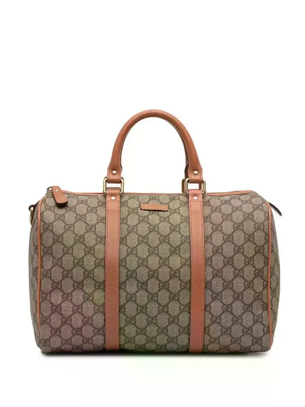 Gucci 2016-2026 Medium Gg Supreme Joy Boston Bag - Brown