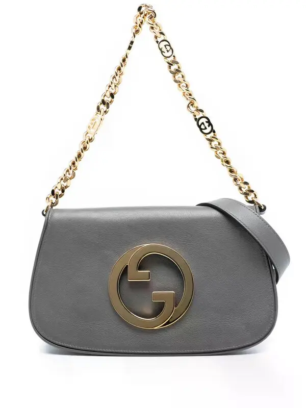 Gucci 2016-2026 Small Calfskin Blondie Chain Satchel - Grey