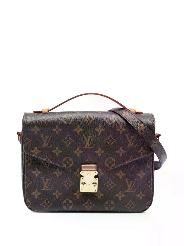 LOUIS VUITTON 2019 Monogram Pochette Metis Satchel - Brown