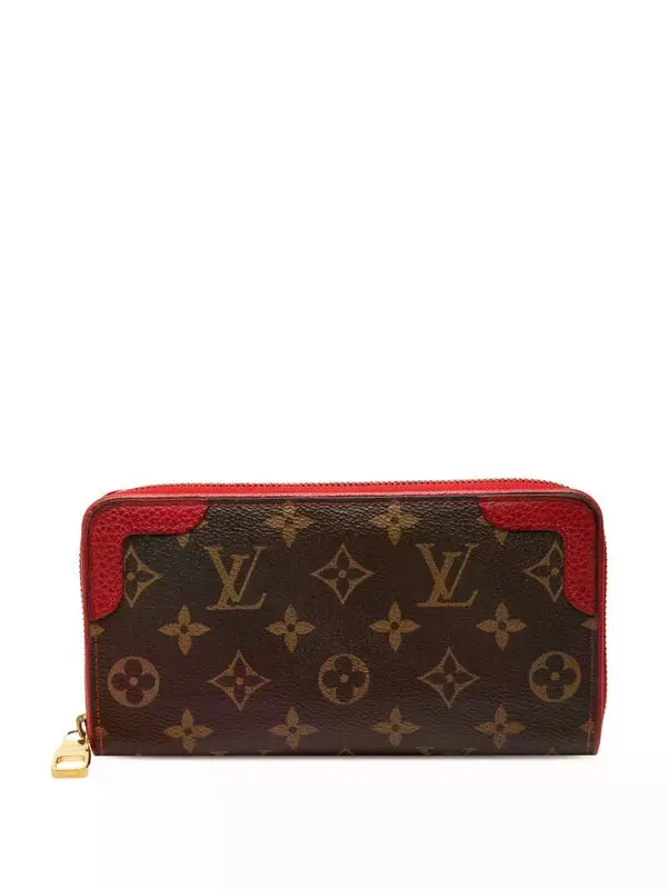 LOUIS VUITTON 2018 Monogram Retiro Zippy Wallet Long Wallets - Brown