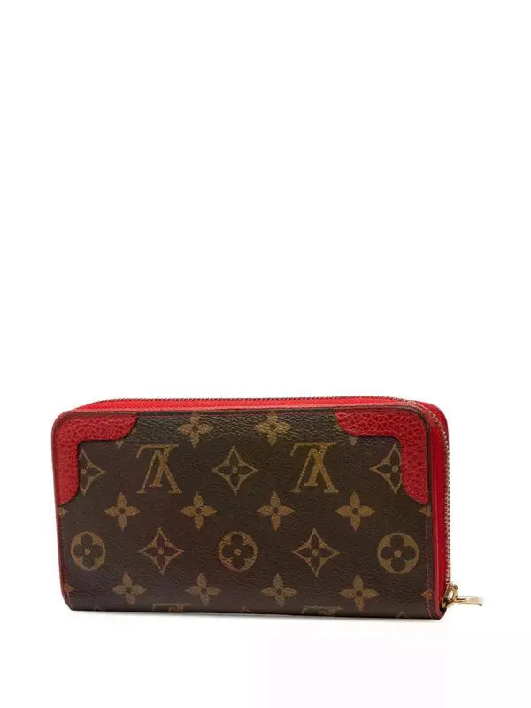 LOUIS VUITTON 2018 Monogram Retiro Zippy Wallet Long Wallets - Brown