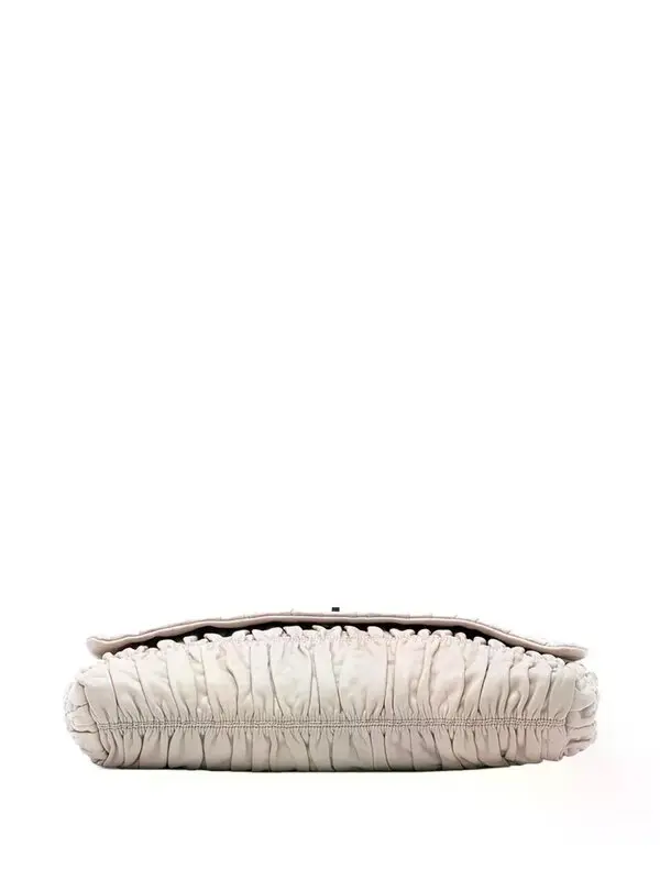 Prada Nappa Gaufre Turn Lock Clutch Bag