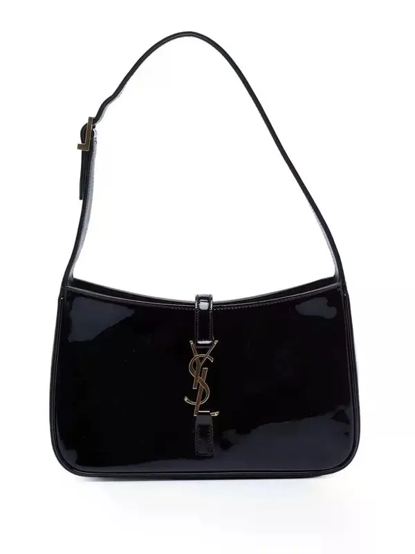 Saint Laurent 2021 Patent Le 5 A 7 Shoulder Bag - Black