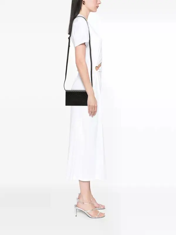 Gucci Microssima Wallet On Strap - Black