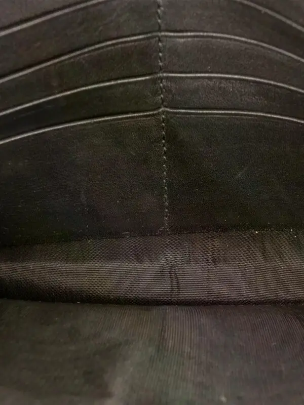 Gucci Microssima Wallet On Strap - Black