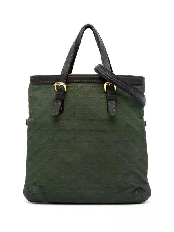 LOUIS VUITTON 2003 Monogram Mini Lin Francoise Satchel - Green