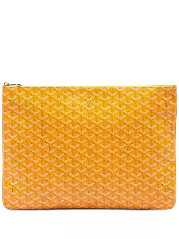 Goyard 2018 Goyardine Senat Gm Clutch Bag - Yellow