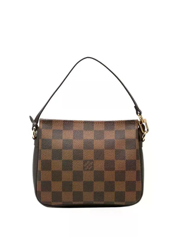 LOUIS VUITTON 1999 Damier Ebene Trousse Pochette Handbag - Brown