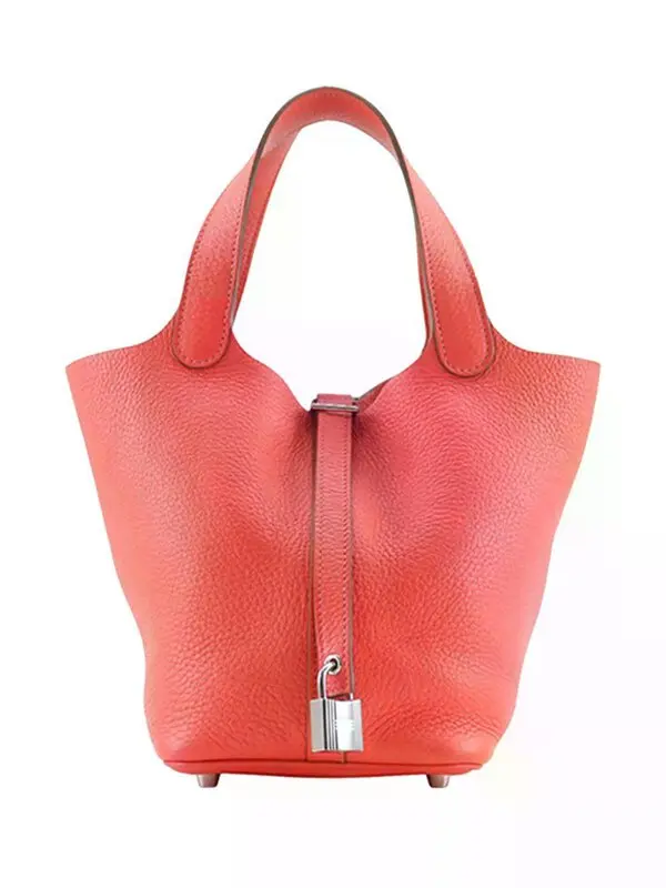 Hermès 2012 Clemence Picotin Lock 18 Handbag - Red