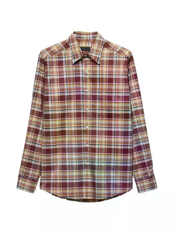 Prada Checked Cotton Shirt