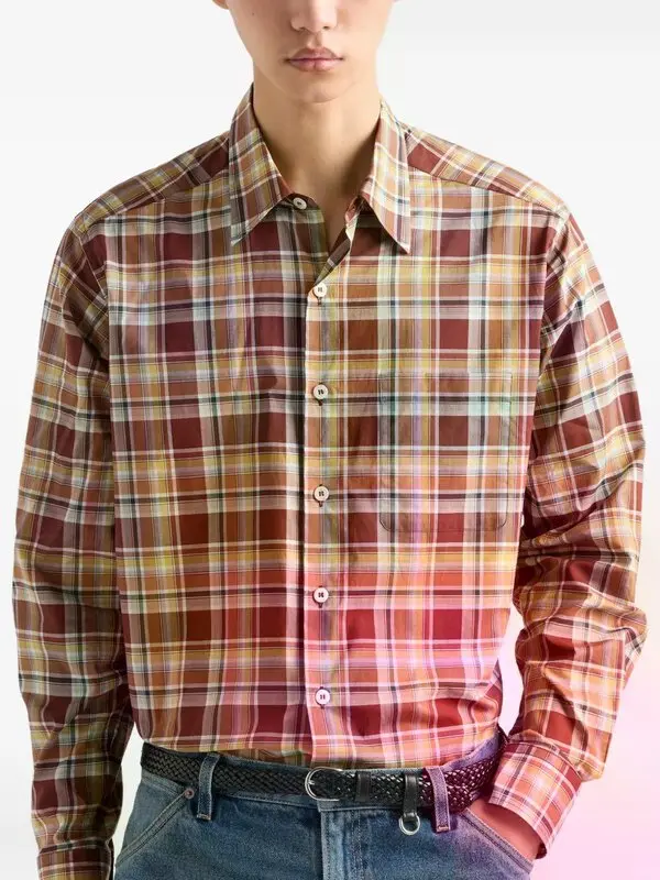Prada Checked Cotton Shirt